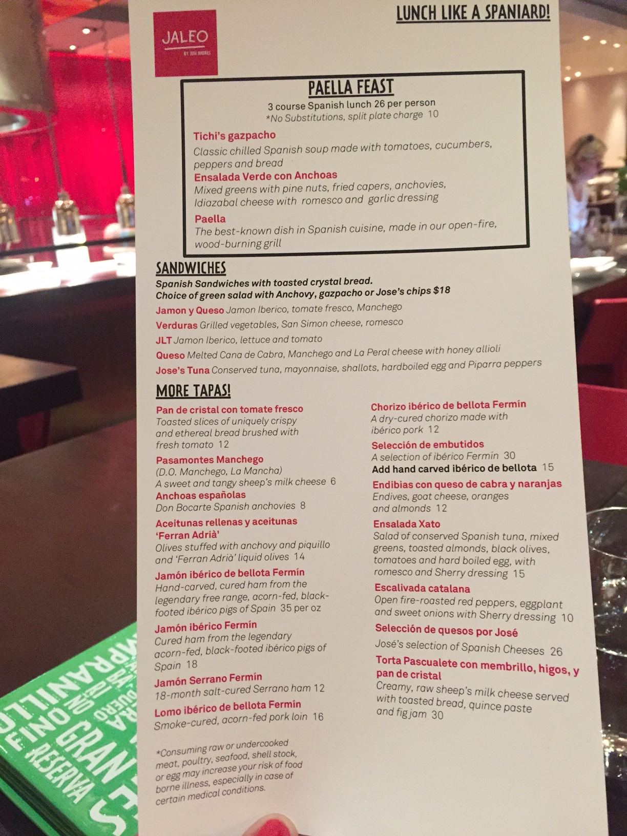 Jaleo – Las Vegas, NV – Captivating the Deliciousness of Life